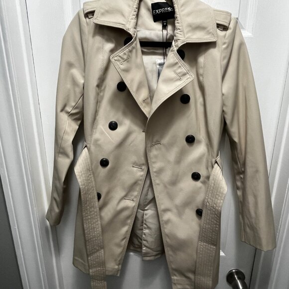 Express | Jackets & Coats | New With Tags Trench Coat Light Tan | Poshmark